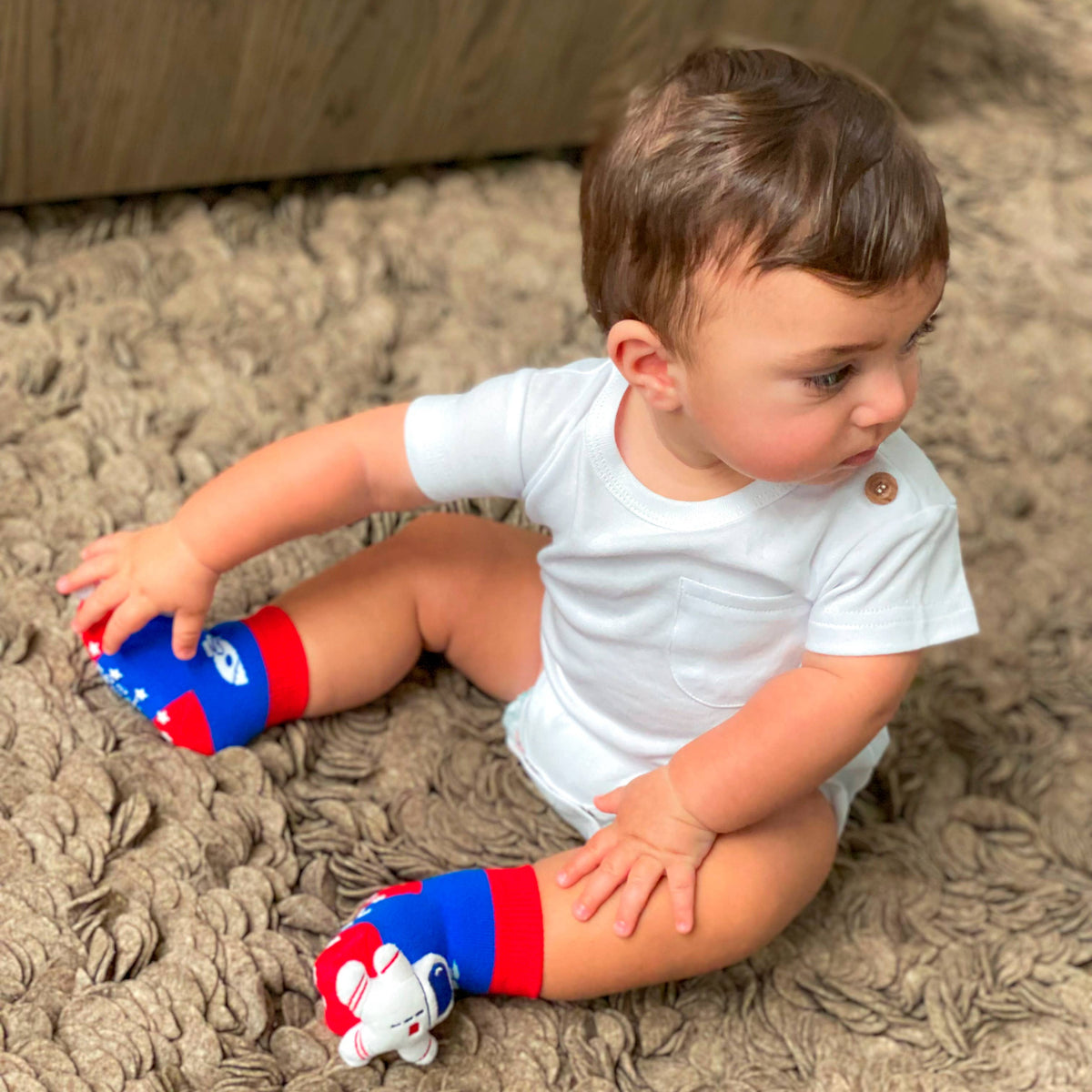 Baby Astronaut Boogie Toes - Baby Rattle Socks: 1 - 2 Y – Baked by Yael
