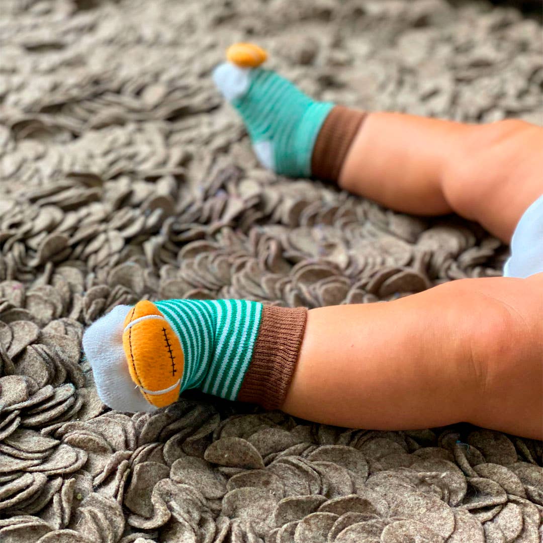 Football Boogie Toes Rattle Socks: 1 - 2 Y – Baked by Yael